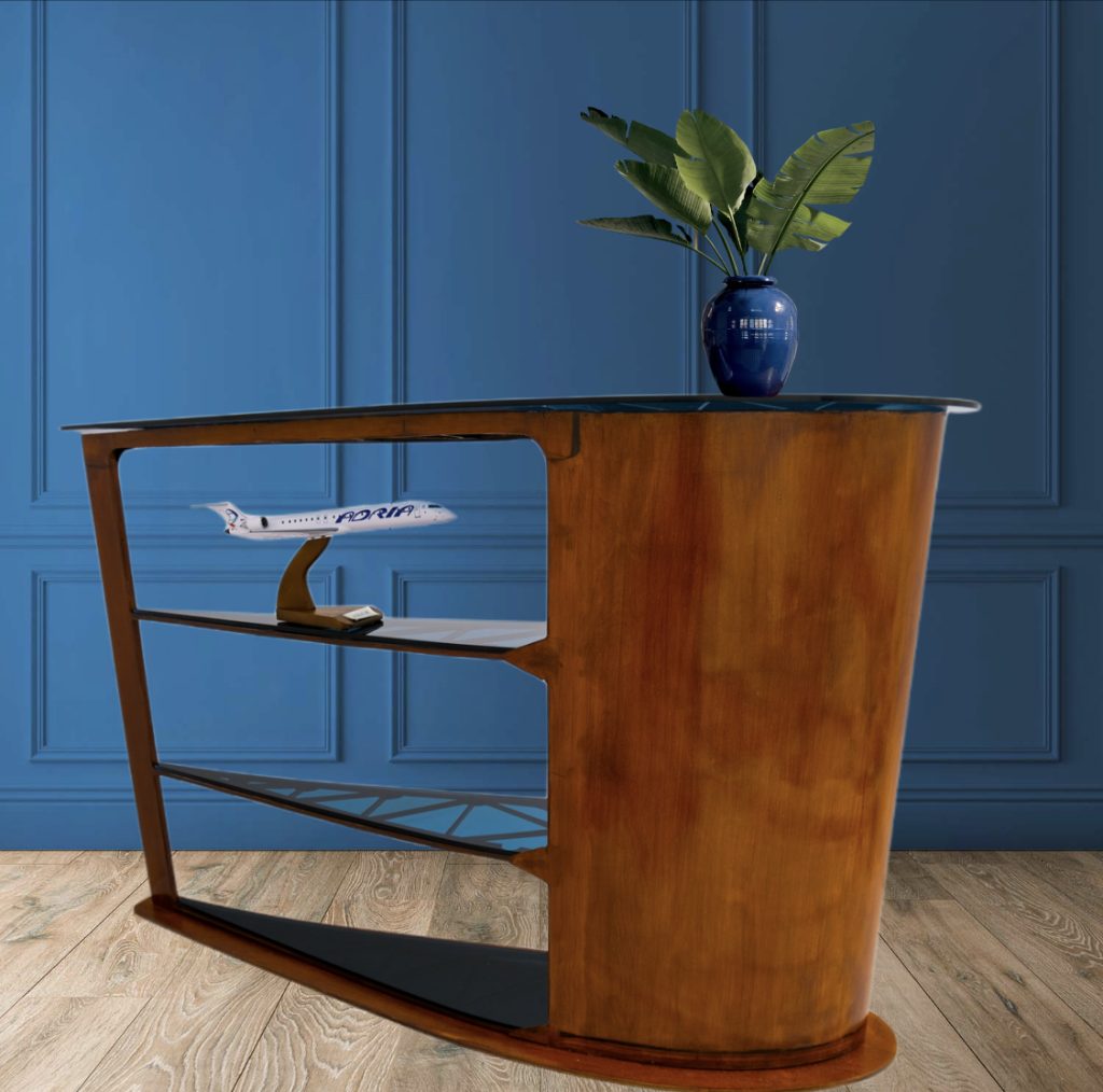 Vintage Airplane Wing Section Shelf – Papa Juliett Aviation Furniture ...